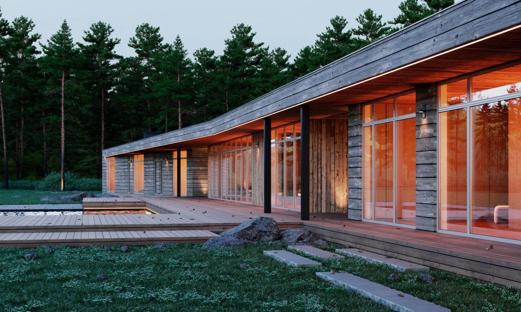 Mountain Shelter House New York, USA : IK Architects