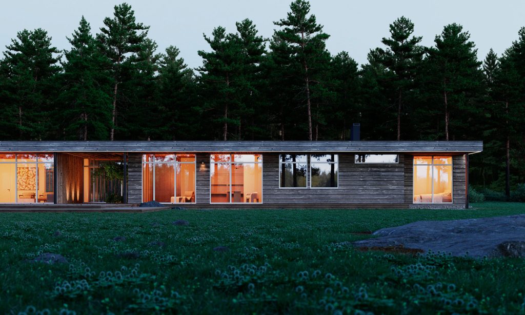 Mountain Shelter House New York, USA : IK Architects