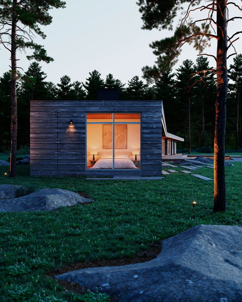 Mountain Shelter House New York, USA : IK Architects