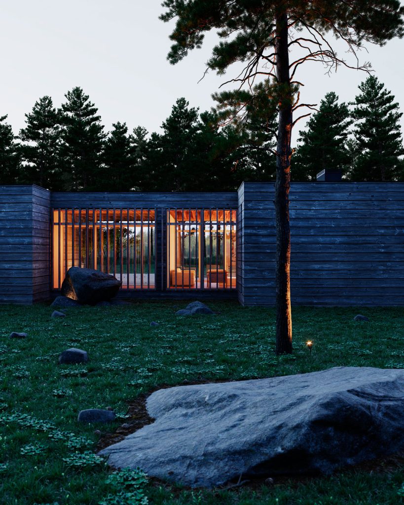 Mountain Shelter House New York, USA : IK Architects