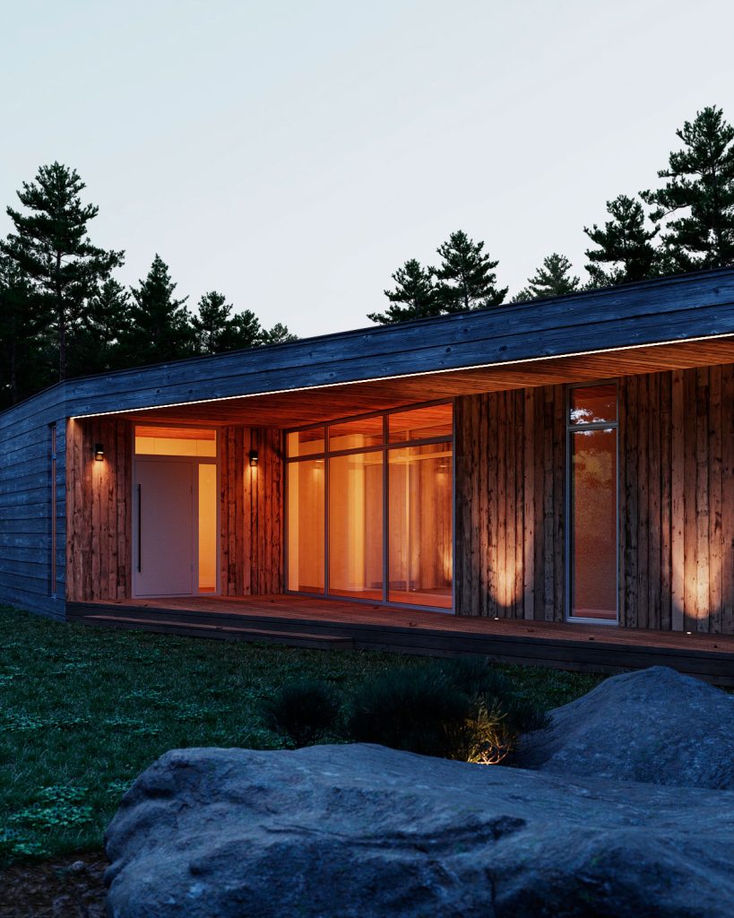 Mountain Shelter House New York, USA : IK Architects