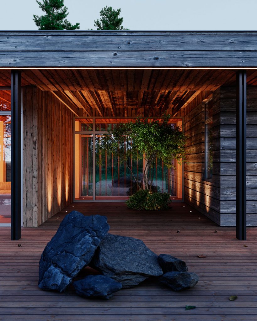 Mountain Shelter House New York, USA : IK Architects